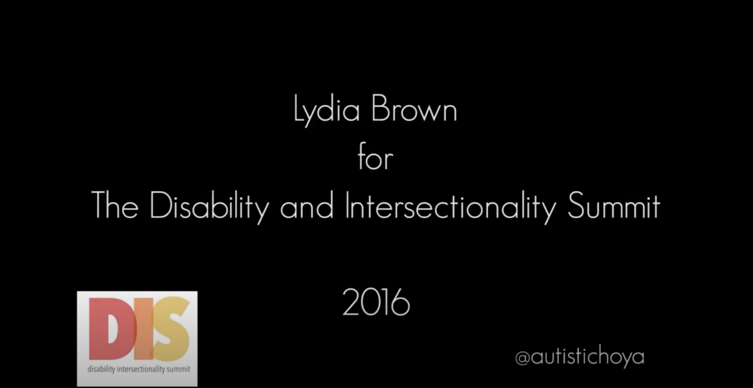 2016 DIS presentations – Disability & Intersectionality Summit